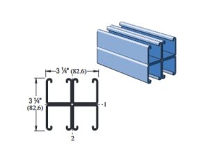 Unistrut P1001 | 1-5/8" x 3-1/4" 12 Gauge Back-to-Back Strut